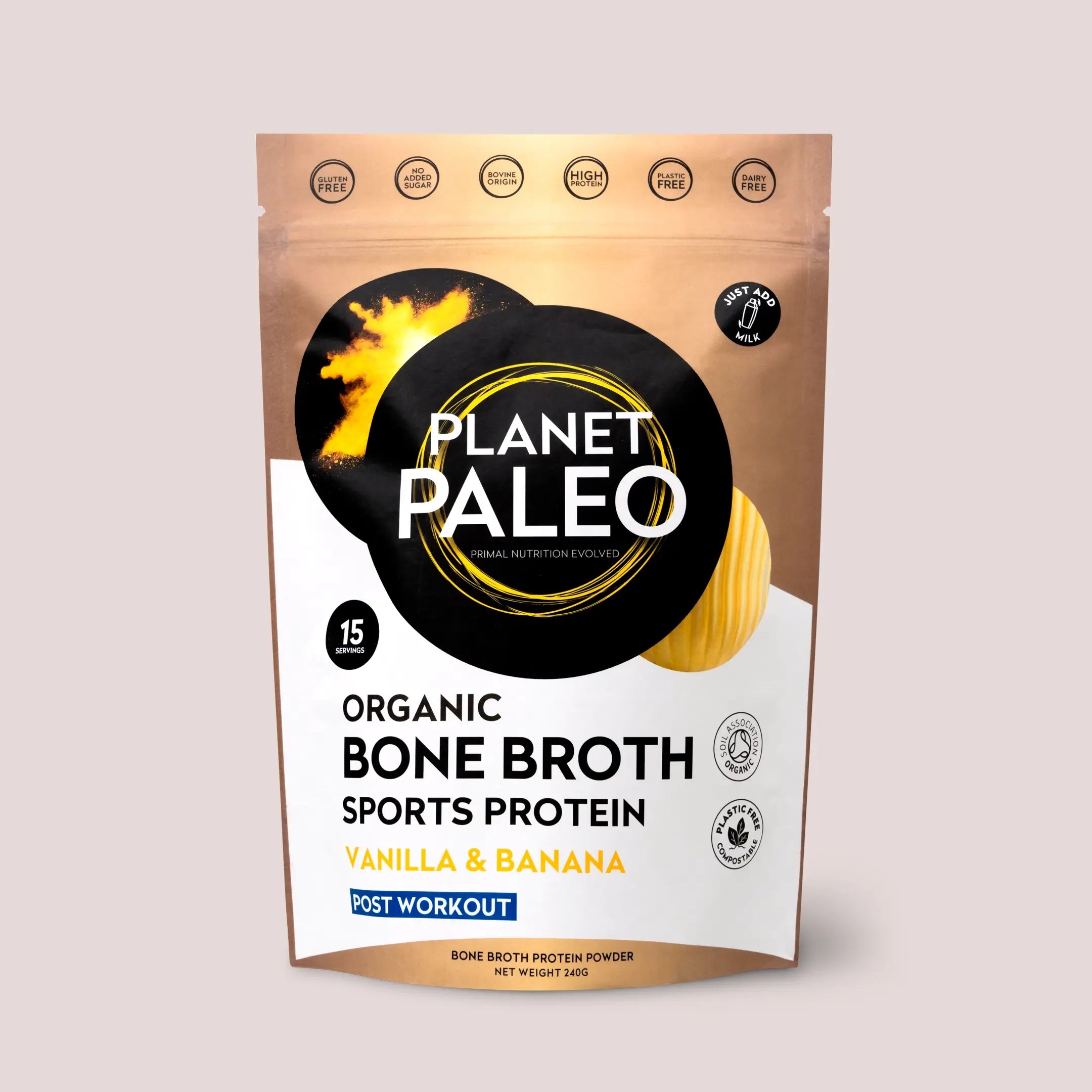 Bone Broth Protein Powder | Vanilla & Banana | Planet Paleo – Planet ...